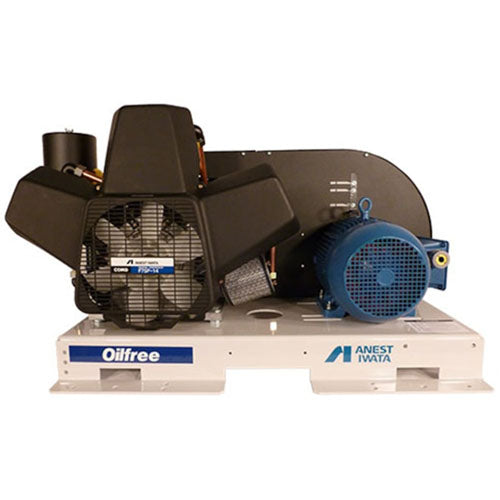 OFB-5 Anest Iwata Oil Less Air Compressor 5 HP, 3 Phase, 208-230/460 ...