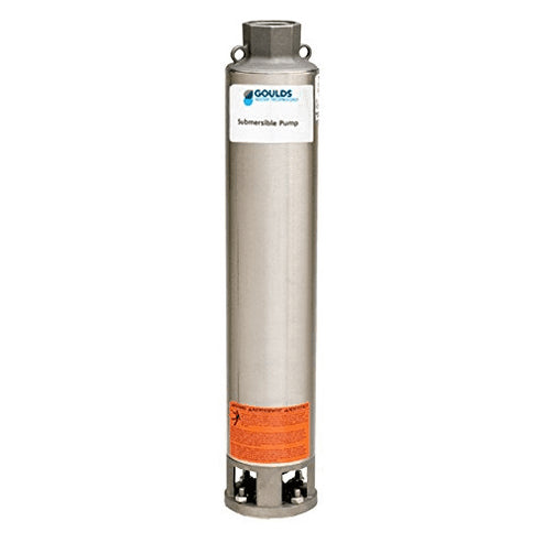5GS05 Goulds 4" Submersible Well Pump (0.5 Required H.P., 12 Stages, 1. ...