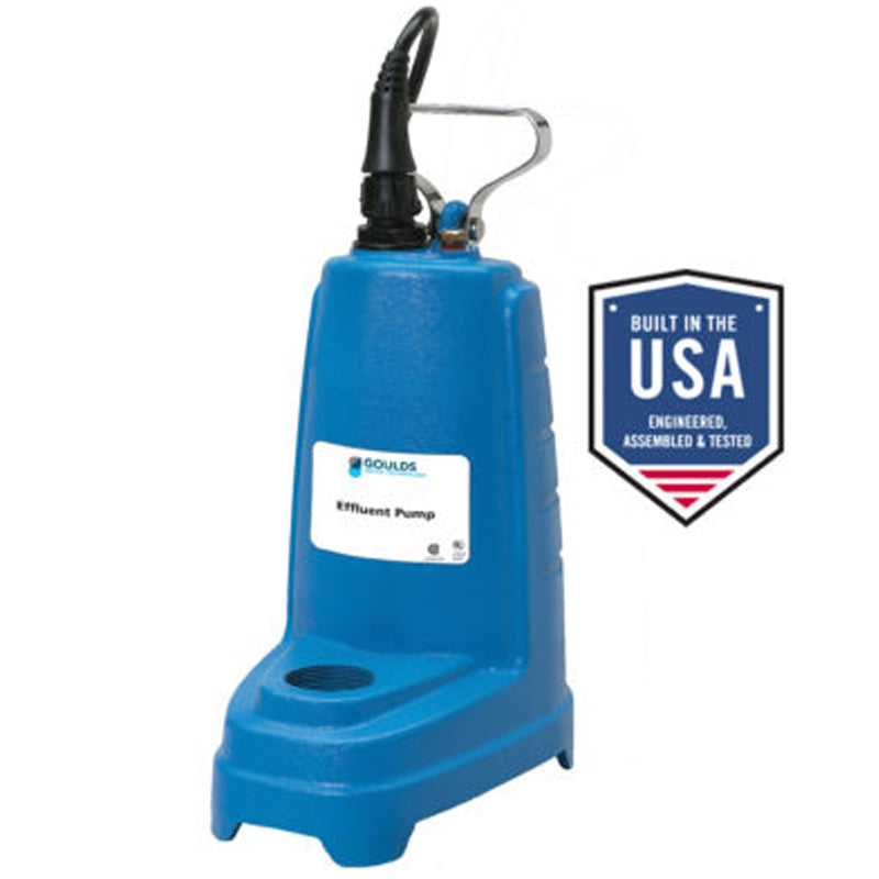 PE51M Goulds Submersible Effluent Pump (0.5 HP, 115 Voltage, 1 Phase ...