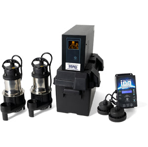 MET20266 Ion Technologies 35ACi Deluxe Sump Pump Battery Backup System ...