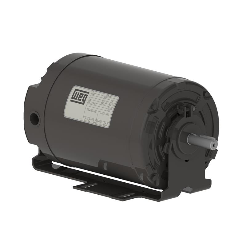 .3318ES1BRBPFC48 WEG Motor (0.33 HP, 1800 RPM, 1 Phase, 48 Frame, TEAO ...